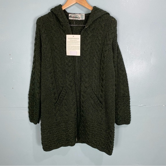 Aran Crafts | Sweaters | Nwt Aran Crafts Hooded Coatigan Cardi With ...